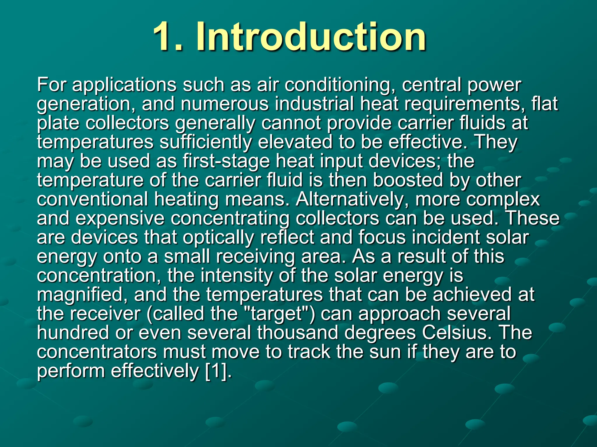 unit 4-Concentrating collector types of collectors and focused ...