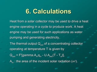 unit 4-Concentrating collector types of collectors and focused ...