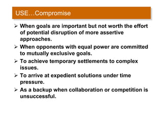 Conflict and Negotiation ( Human Resource Studies) | PPT