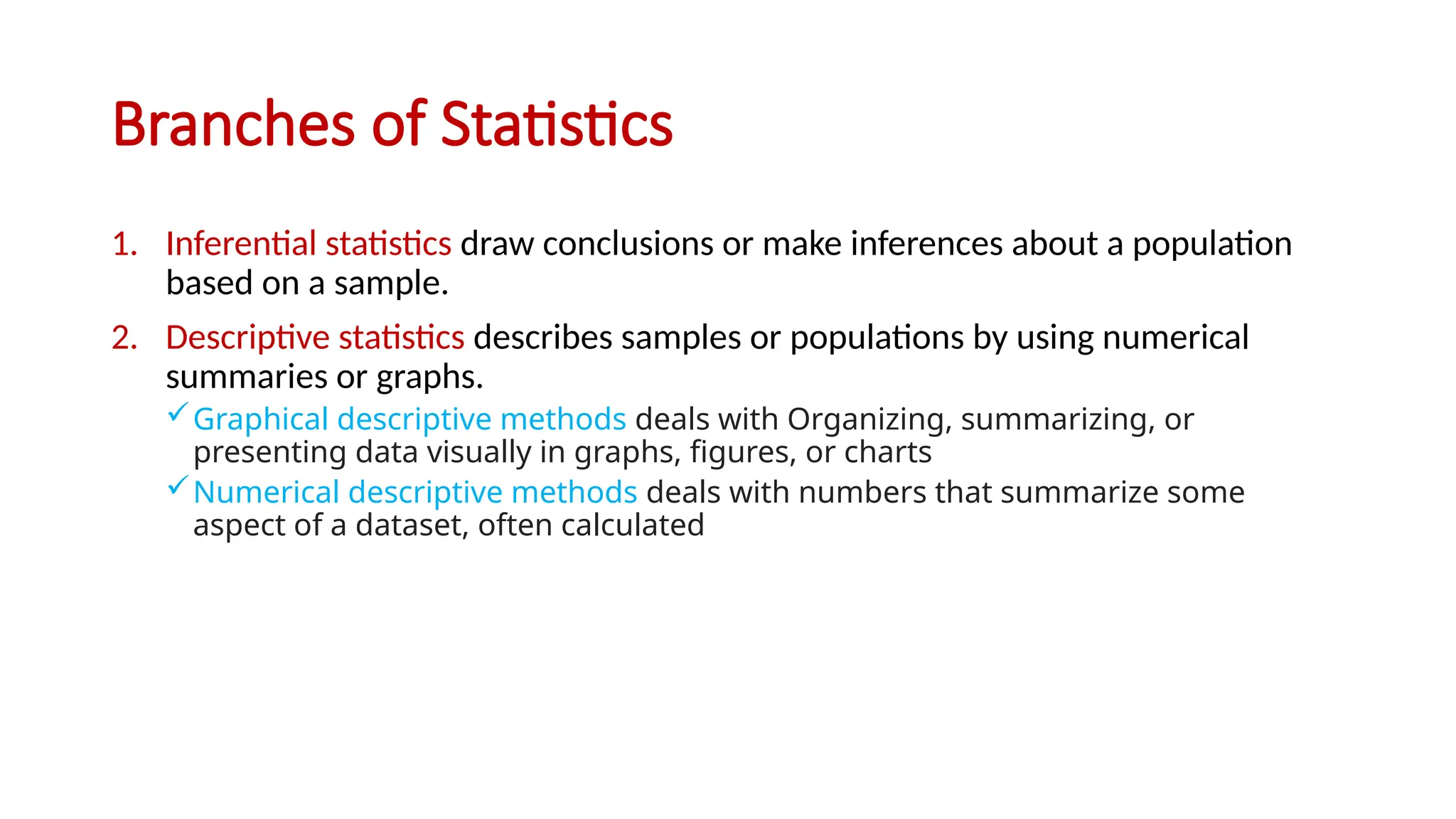 Basics of Descriptive Statistics (Graphical Methods) | PPTX