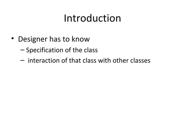 Unit 4 designing classes | PPT