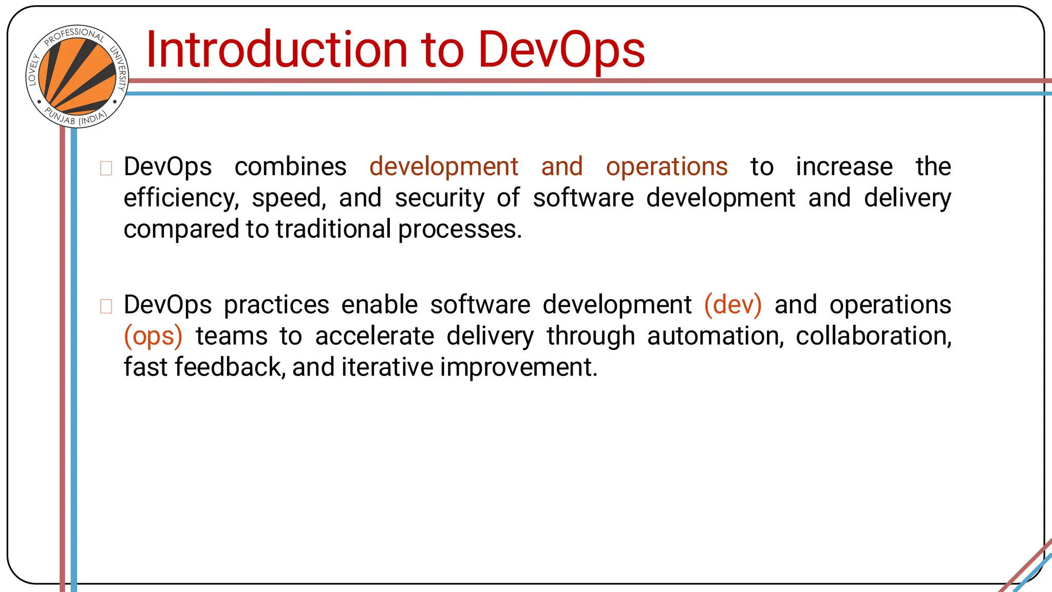 Introduction To Development And Operations | PDF