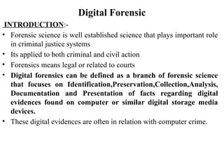 Unit 4 -Digital Forensic Chapter for MSBTE engineering students | PPTX
