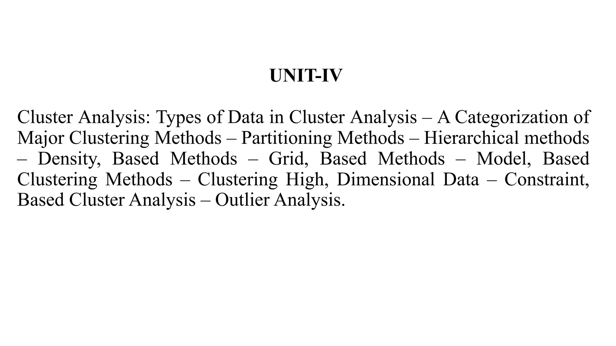 UNIT - 4: Data Warehousing and Data Mining | PPTX