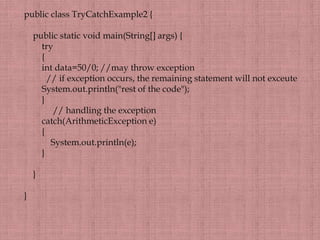 Unit 4 exceptions and threads | PPT