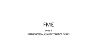 Unit 4 - FME finance and management | PPT