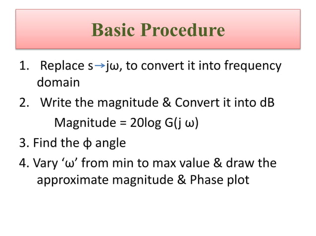 Unit 4 frequency response-Bode plot | PPTX