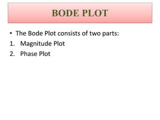 Unit 4 frequency response-Bode plot | PPTX
