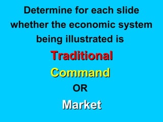 Unit 4 game name that-economic_system | PPT | Economy | Business and ...