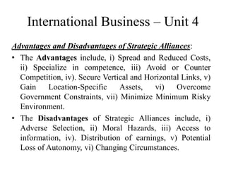Unit 4 international business 6th semester bbm notes pdf | PPT