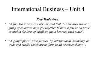 Unit 4 international business 6th semester bbm notes pdf | PPT