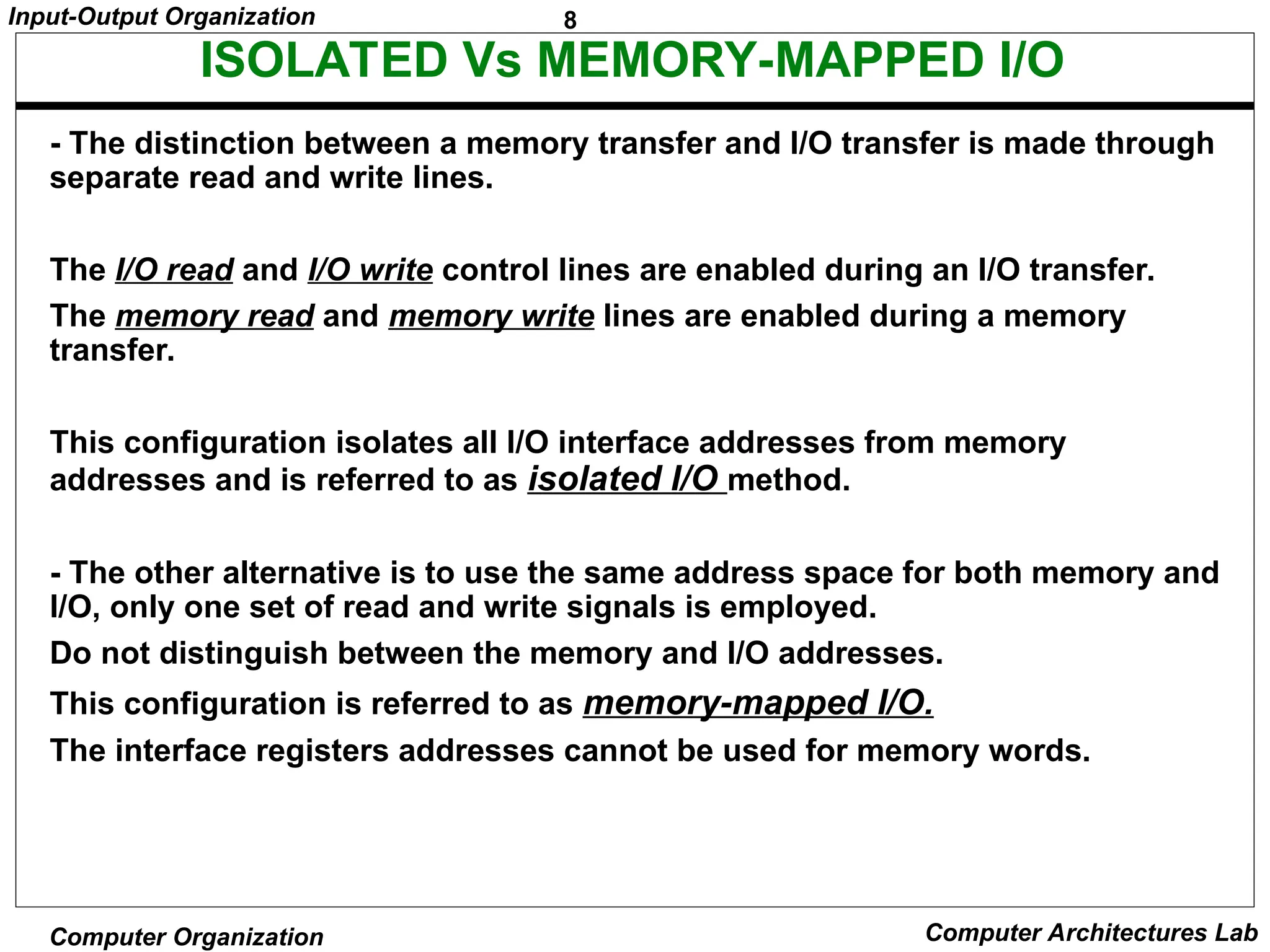 Unit4-IO-computer organization and architecture | PPT