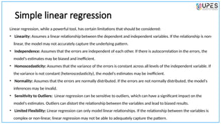 Unit4- Lecture1.pptx simple linear regression | PPTX