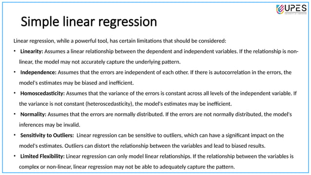 Unit4- Lecture1.pptx simple linear regression | PPTX