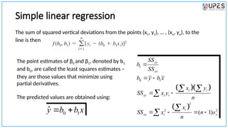 Unit4- Lecture1.pptx simple linear regression | PPTX