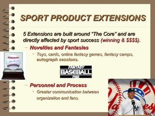 Unit 4 - The Sports Product | PPT