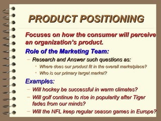 Unit 4 - The Sports Product | PPT