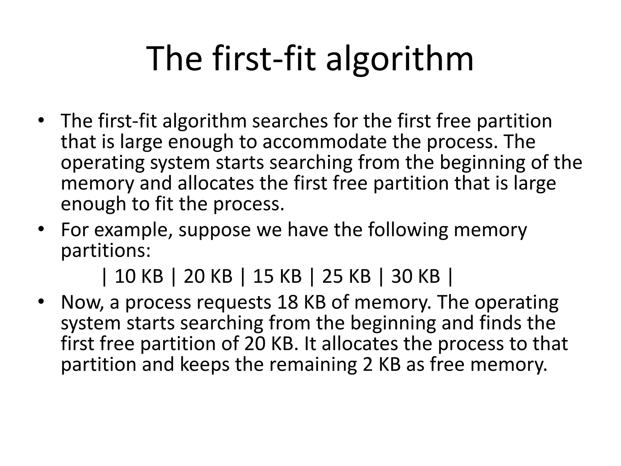 Unit 4-Memory Management - operating systems.pptx | Operating Systems | Computer Software and ...