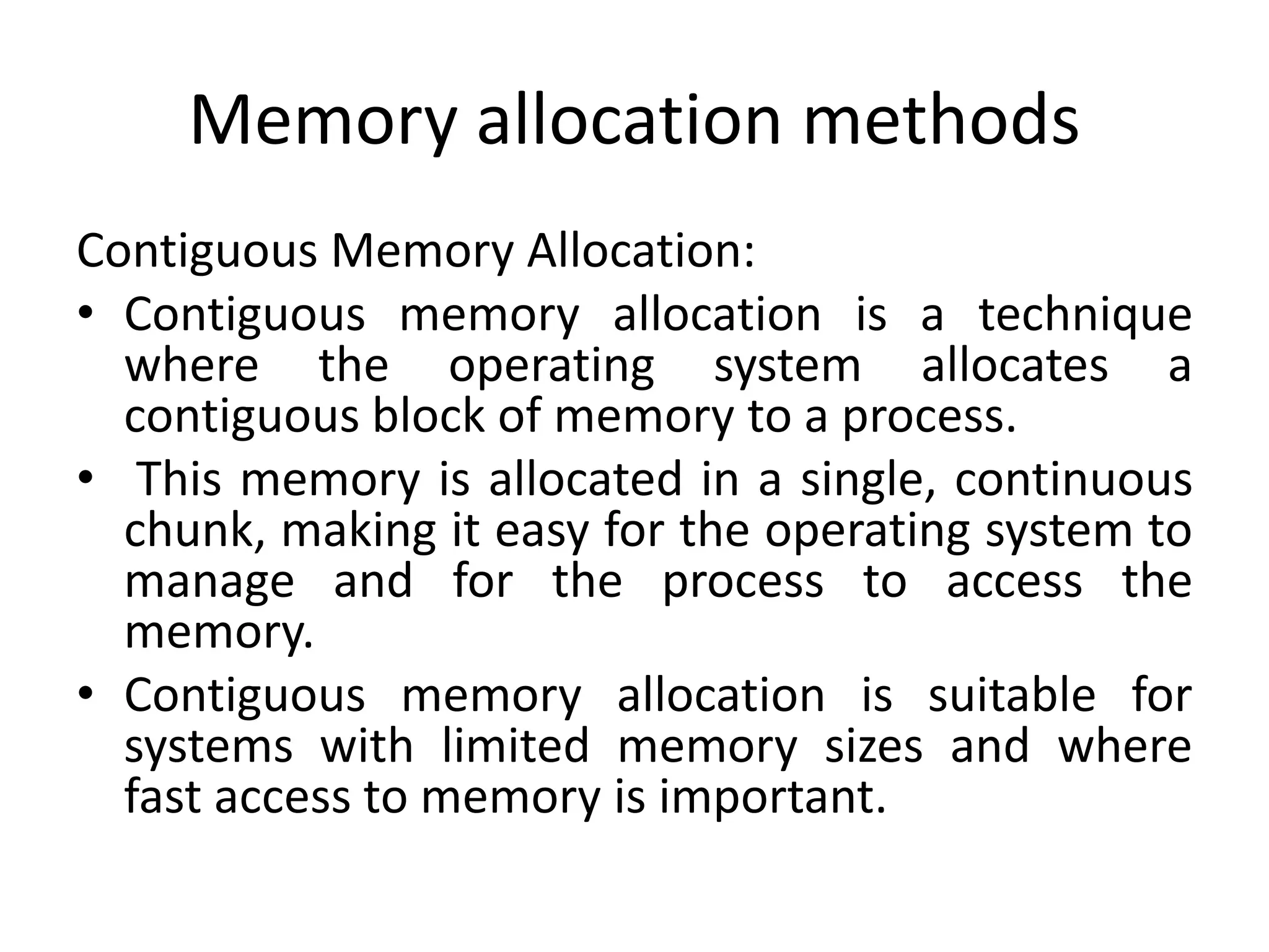 Unit 4-Memory Management - operating systems.pptx Unit 4-Memory Management - operating systems.pptx