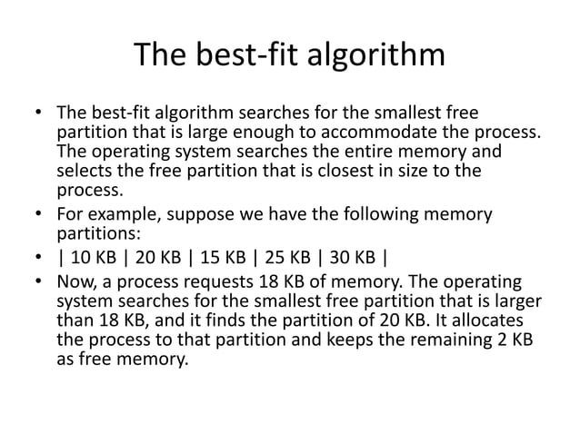 Unit 4-Memory Management - operating systems.pptx | Operating Systems | Computer Software and ...