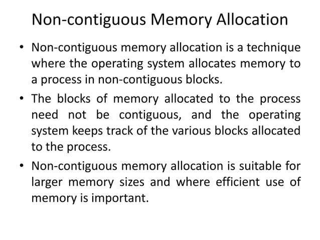 Unit 4-Memory Management - operating systems.pptx | Operating Systems | Computer Software and ...
