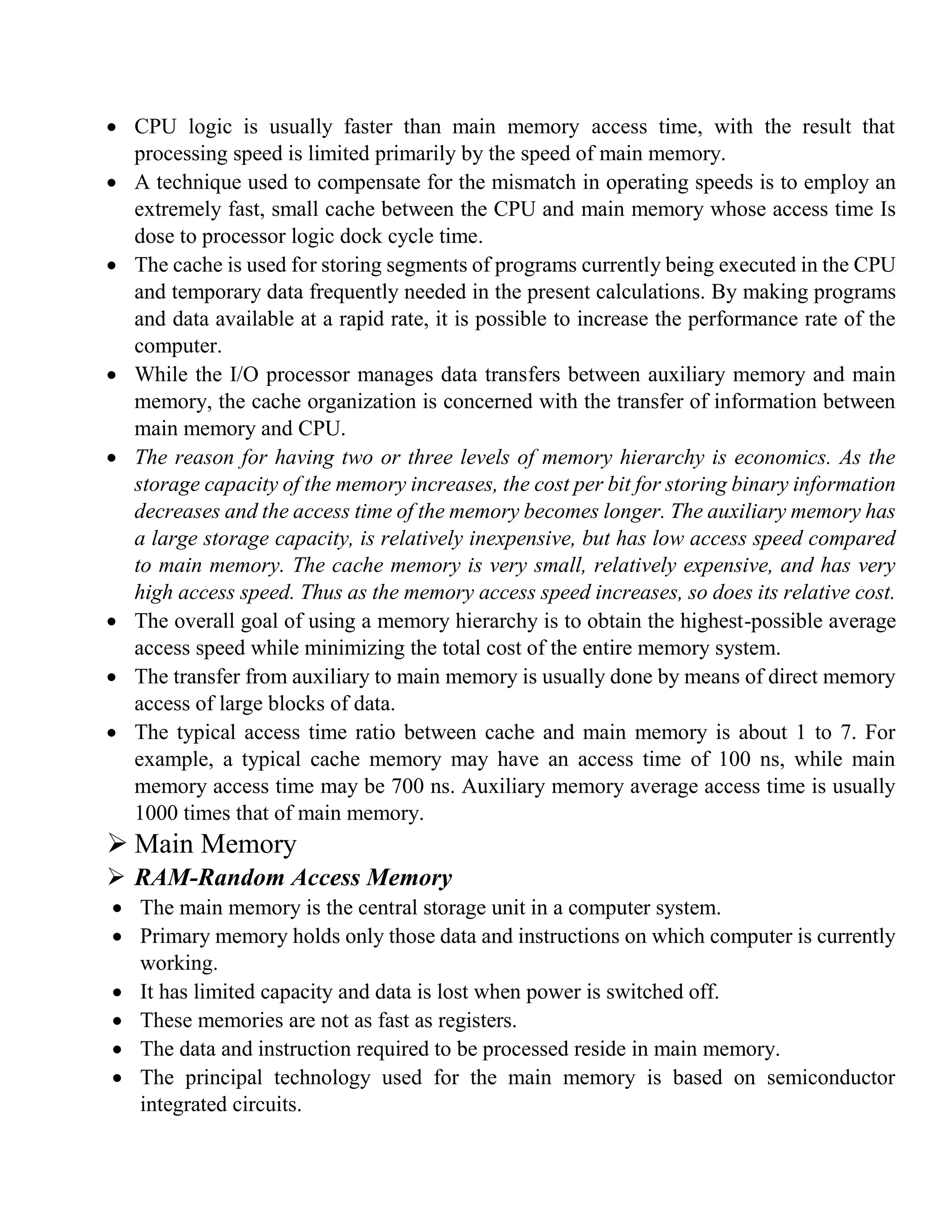 Detail explanation of memory organization | PDF