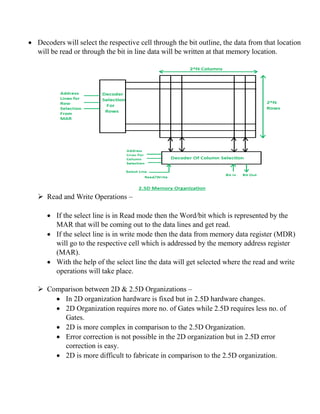Detail explanation of memory organization | PDF