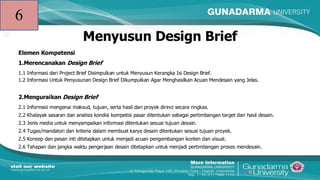 Unit 4 - Menyusun Design Brief Pelatihan berbasis kompetensi | PDF