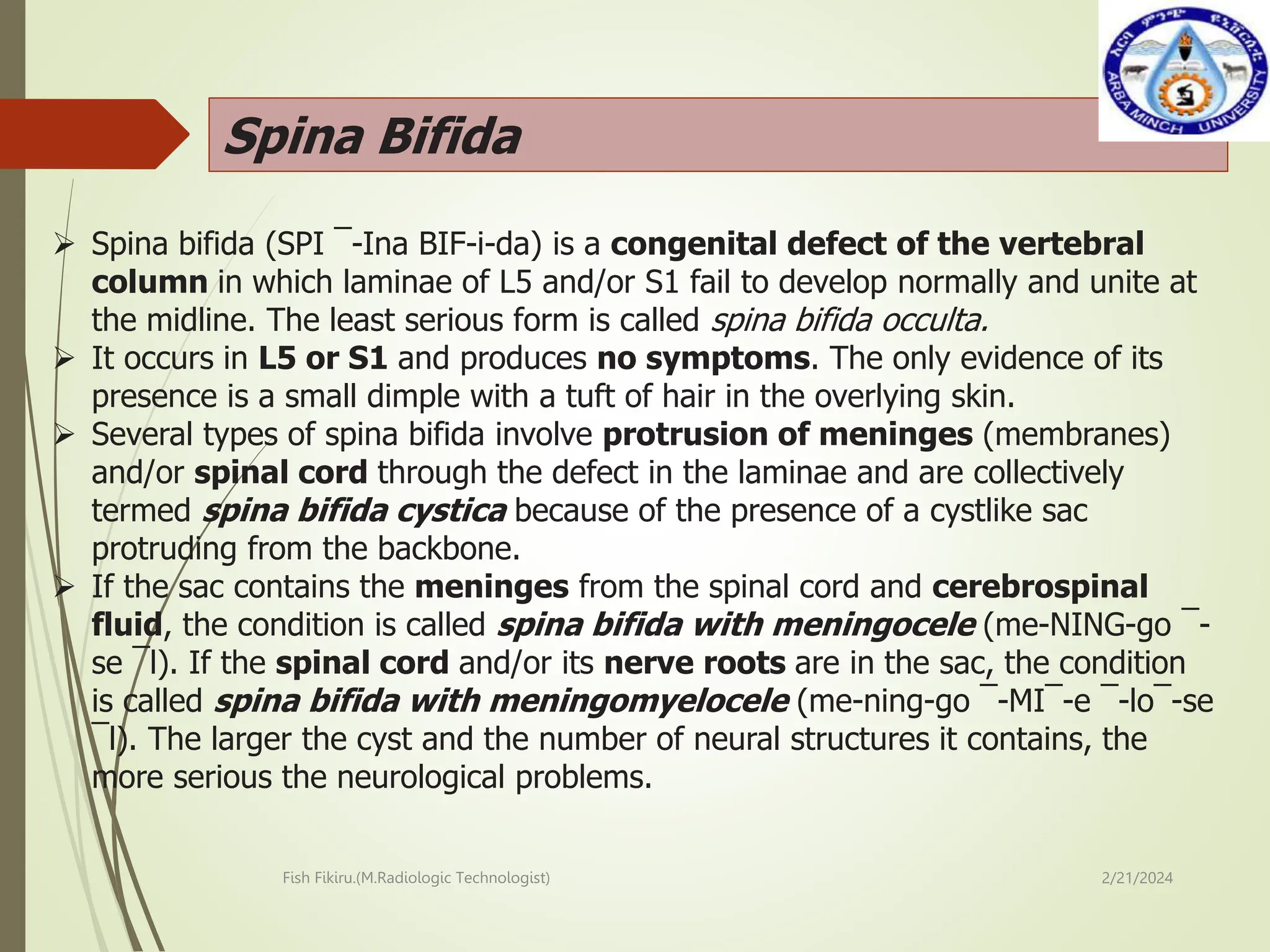 Special Radiographic procedure of spinal cord | PPTX
