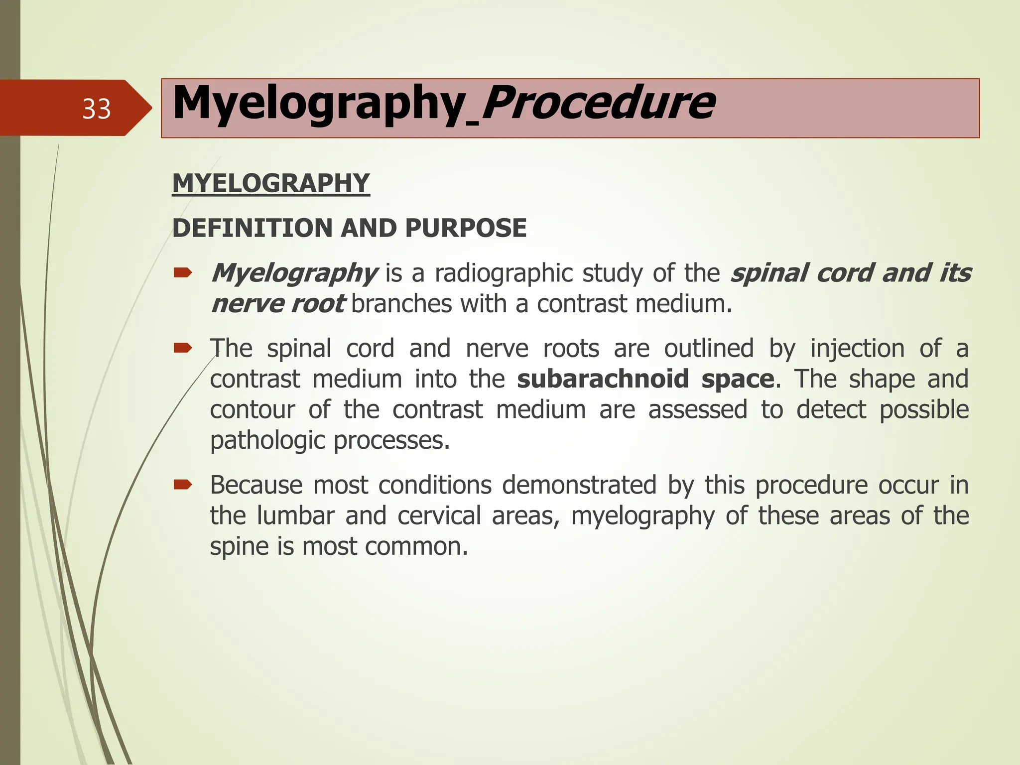 Special Radiographic procedure of spinal cord | PPTX