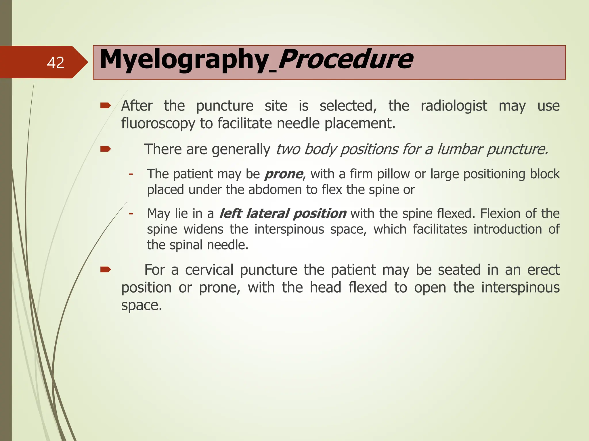 Special Radiographic procedure of spinal cord | PPTX