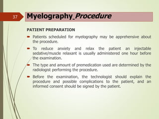 Special Radiographic procedure of spinal cord | PPTX