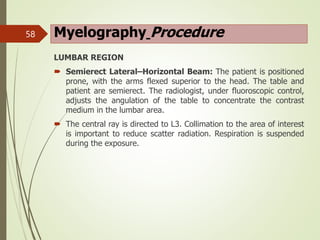 Special Radiographic procedure of spinal cord | PPTX