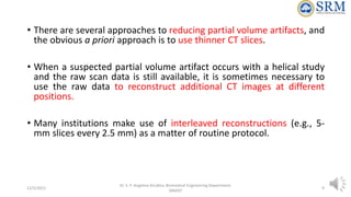 Noise and artifacts in CT | PPTX