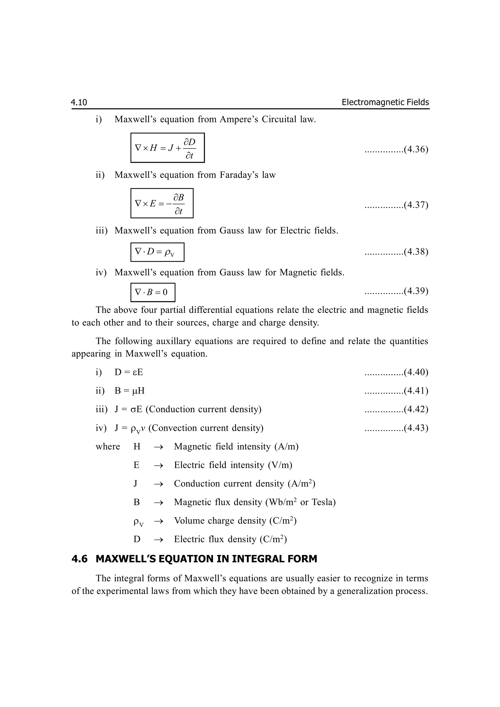 Time Varying Fields And Maxwells Equations Unit 4 Notes Pdf