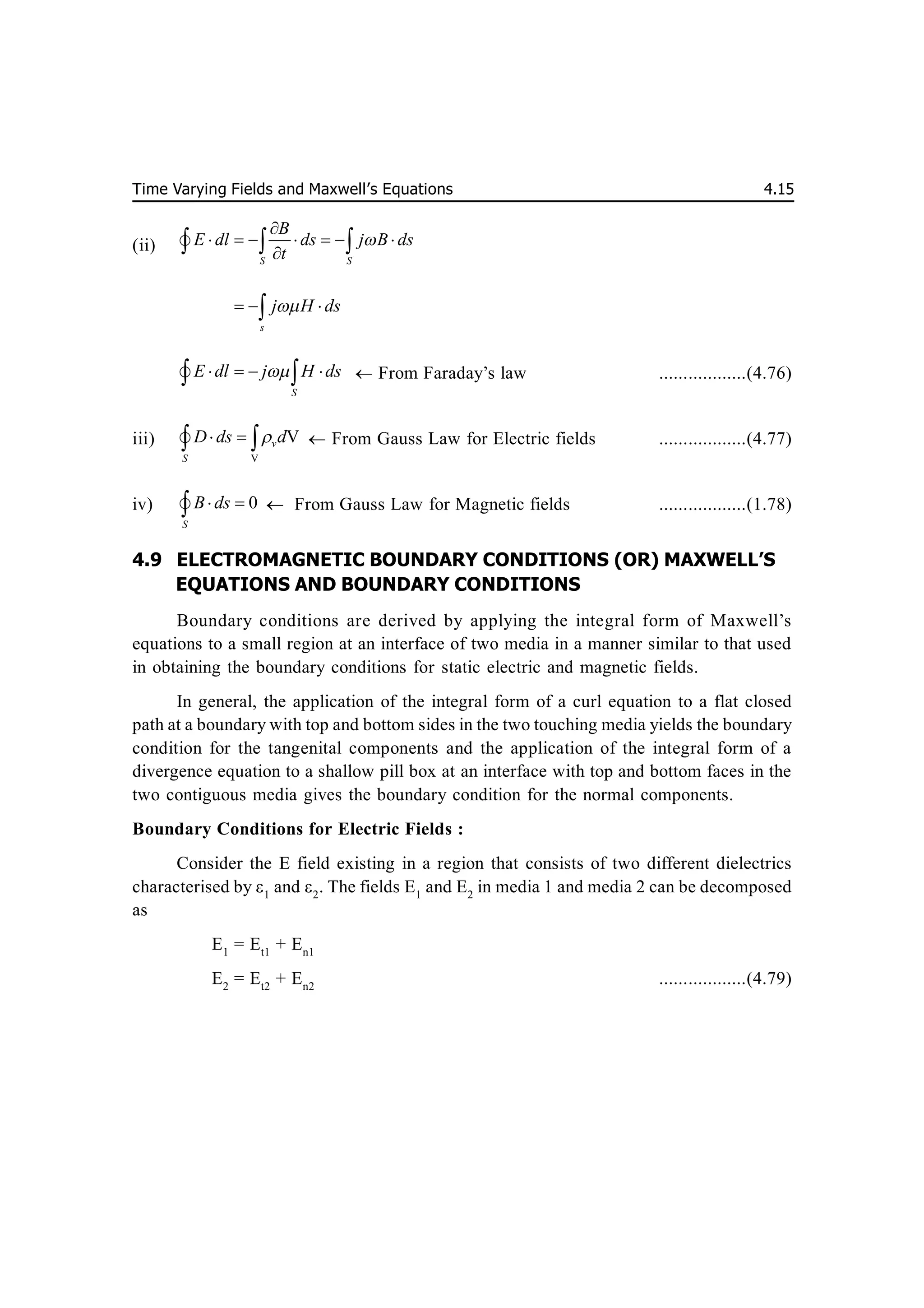 TIME-VARYING FIELDS AND MAXWELL's EQUATIONS -Unit 4 -Notes | PDF