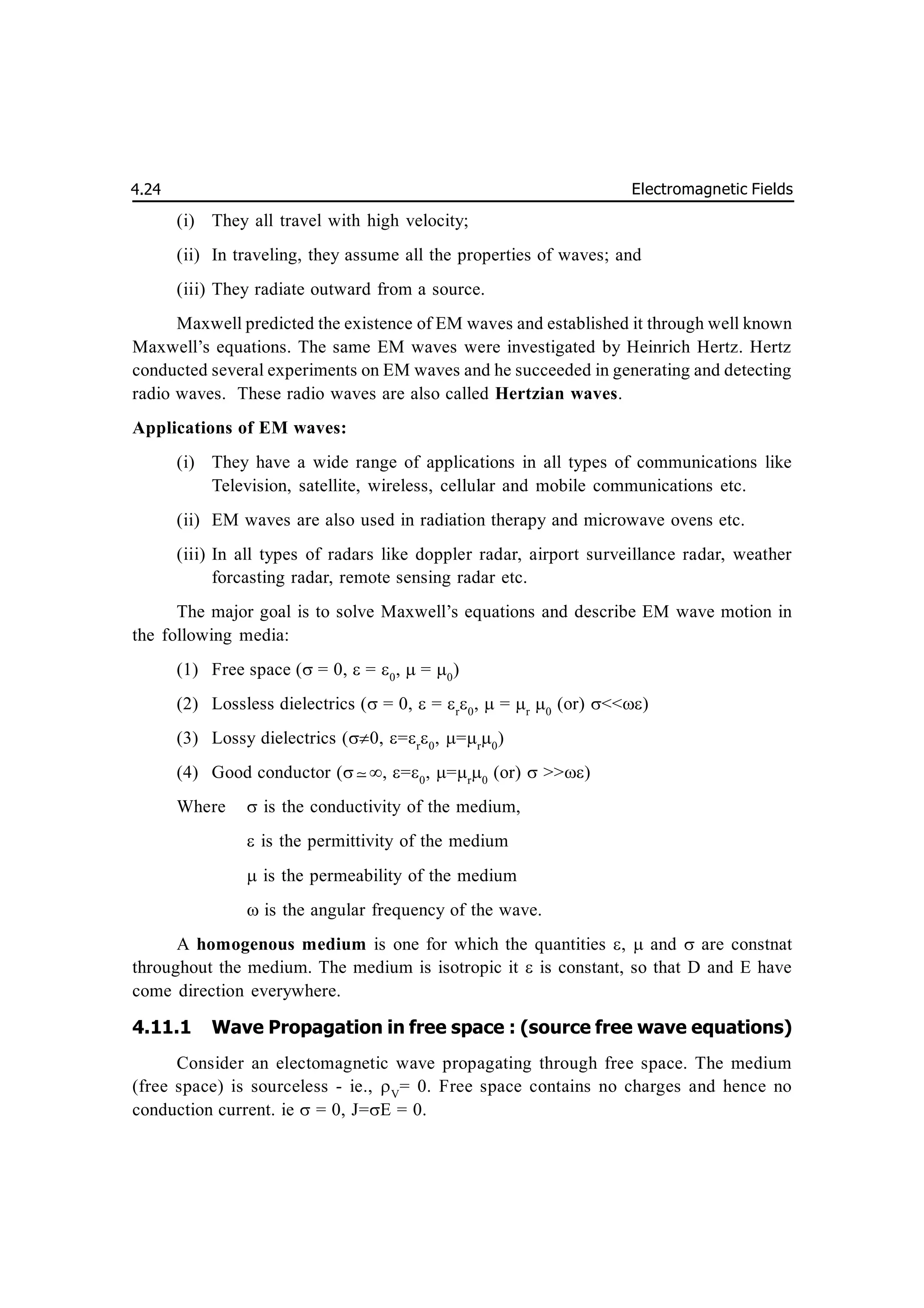 TIME-VARYING FIELDS AND MAXWELL's EQUATIONS -Unit 4 -Notes | PDF
