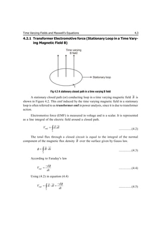 TIME-VARYING FIELDS AND MAXWELL's EQUATIONS -Unit 4 -Notes | PDF
