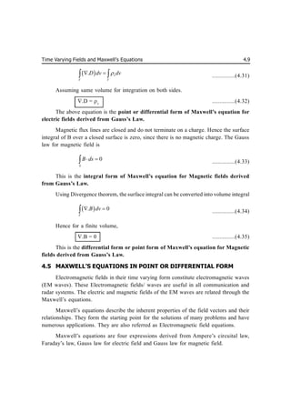 TIME-VARYING FIELDS AND MAXWELL's EQUATIONS -Unit 4 -Notes | PDF