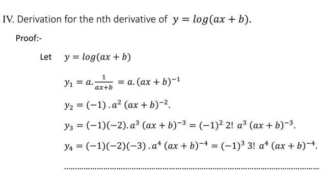 nth Derivatives.pptx