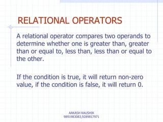 c++ programming Unit 4 operators | PPTX