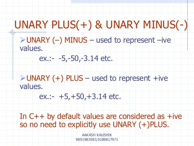 C Programming Unit 4 Operators