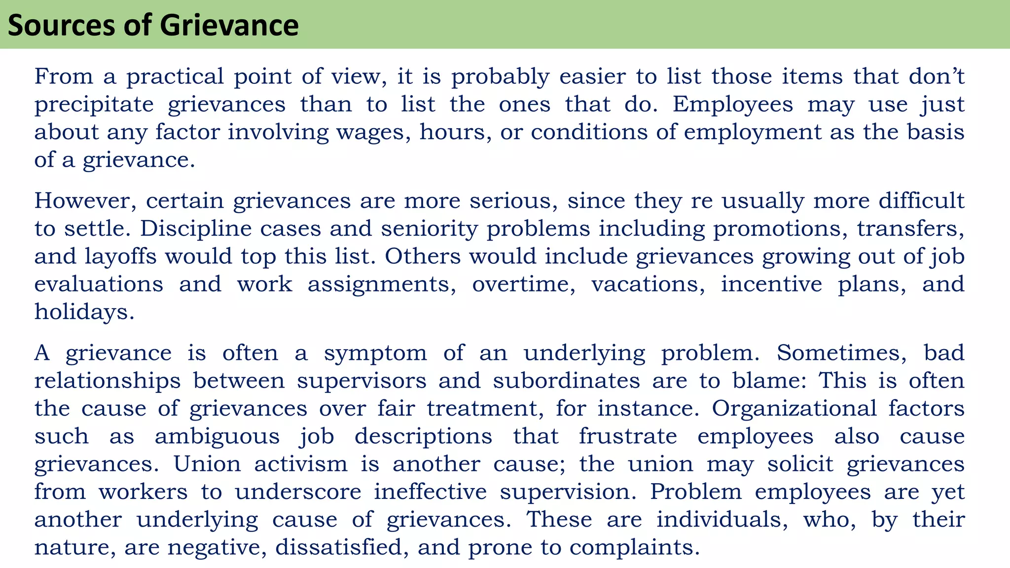 Grievance | PDF