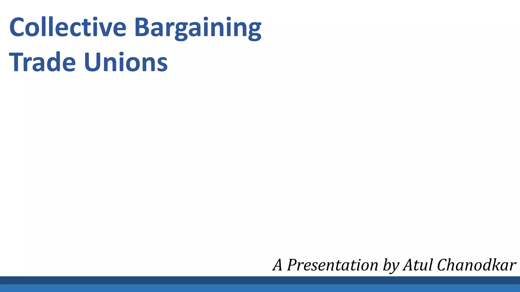 Collective Bargaining and Trade Unions | PDF