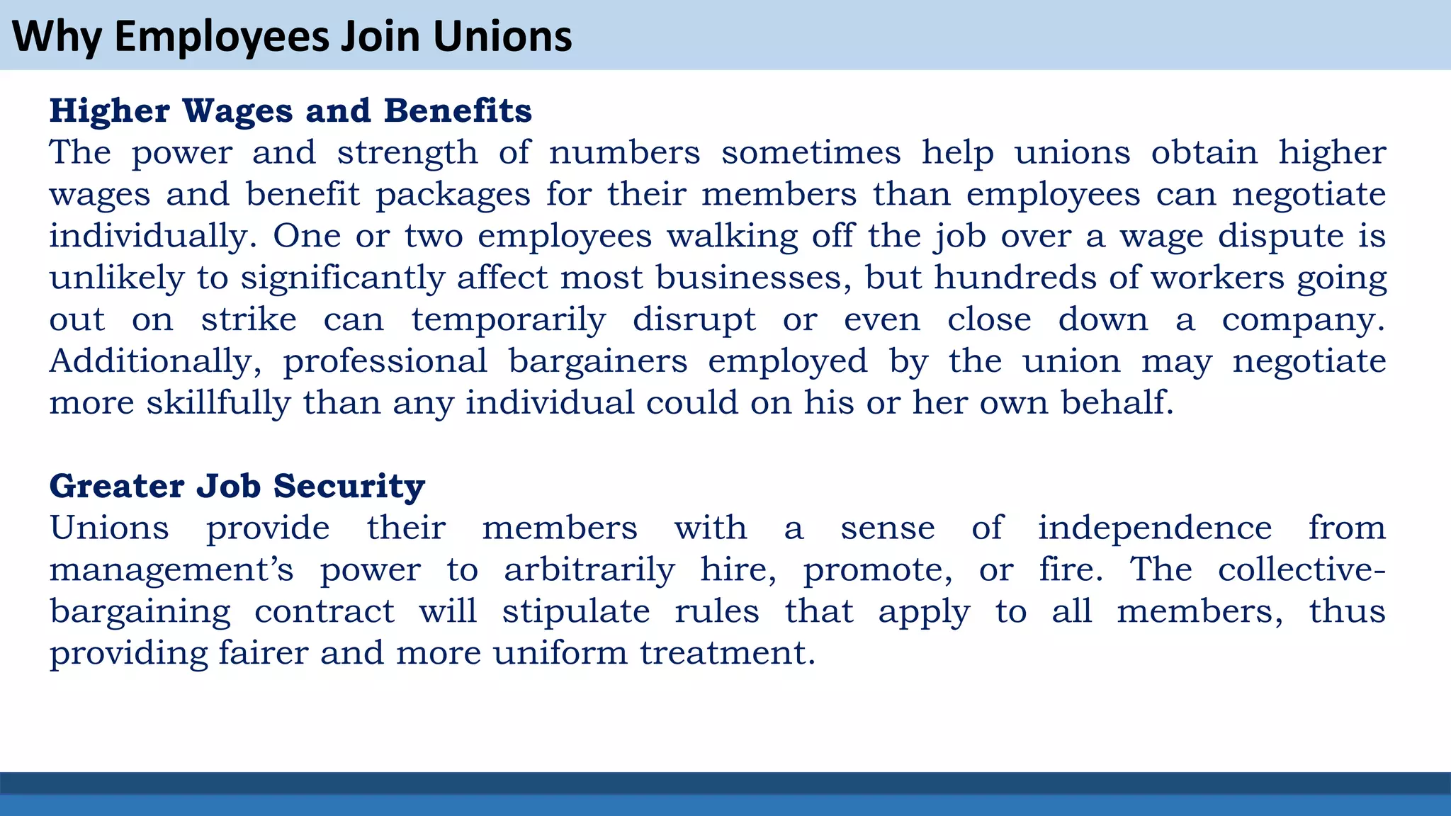 Collective Bargaining and Trade Unions | PDF