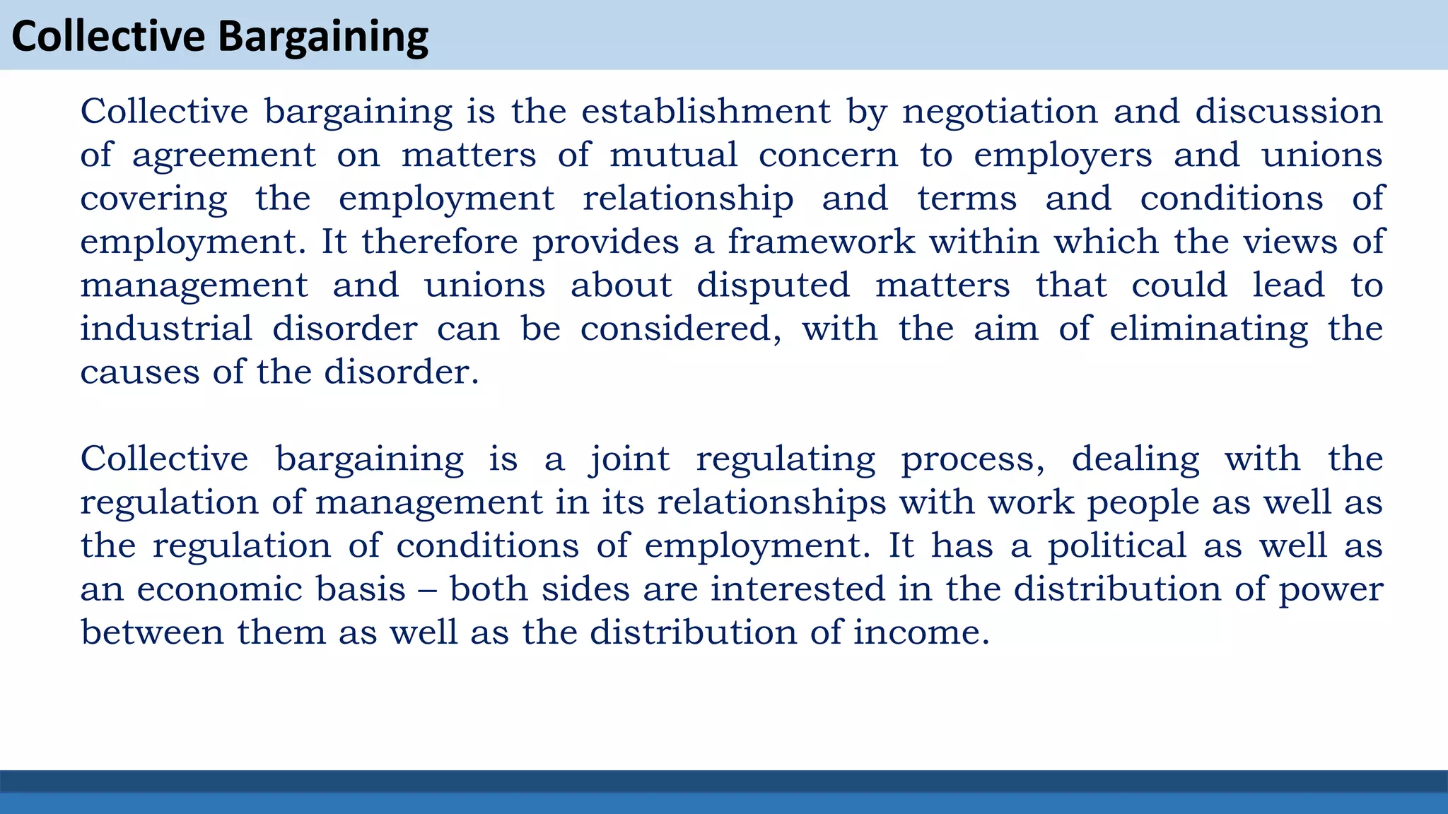 Collective Bargaining and Trade Unions | PDF