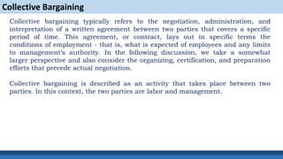 Collective Bargaining and Trade Unions | PDF