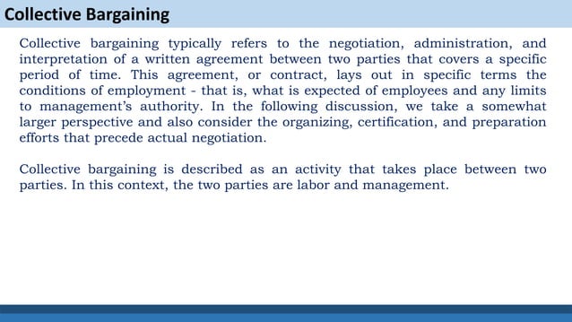 Collective Bargaining and Trade Unions | PDF
