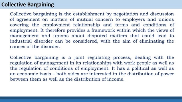 Collective Bargaining and Trade Unions | PDF