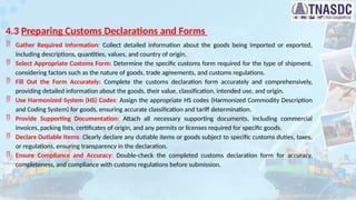 Unit 4 - Perform customs clearance field activities.pptx